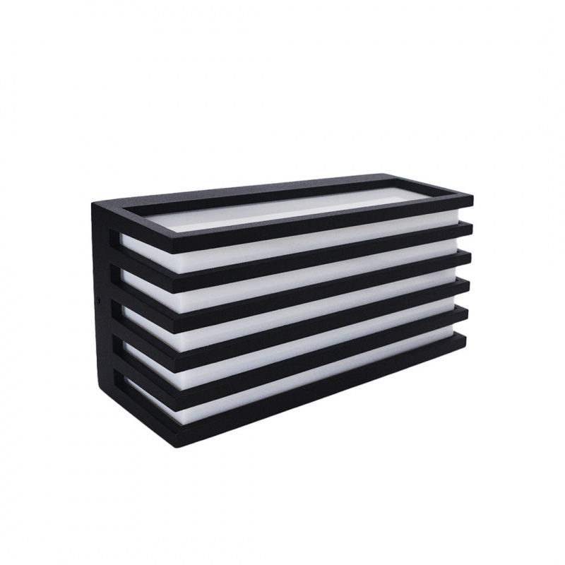 Alphalux Rubix Led Wall Lamp 12w Warm White Sand Black