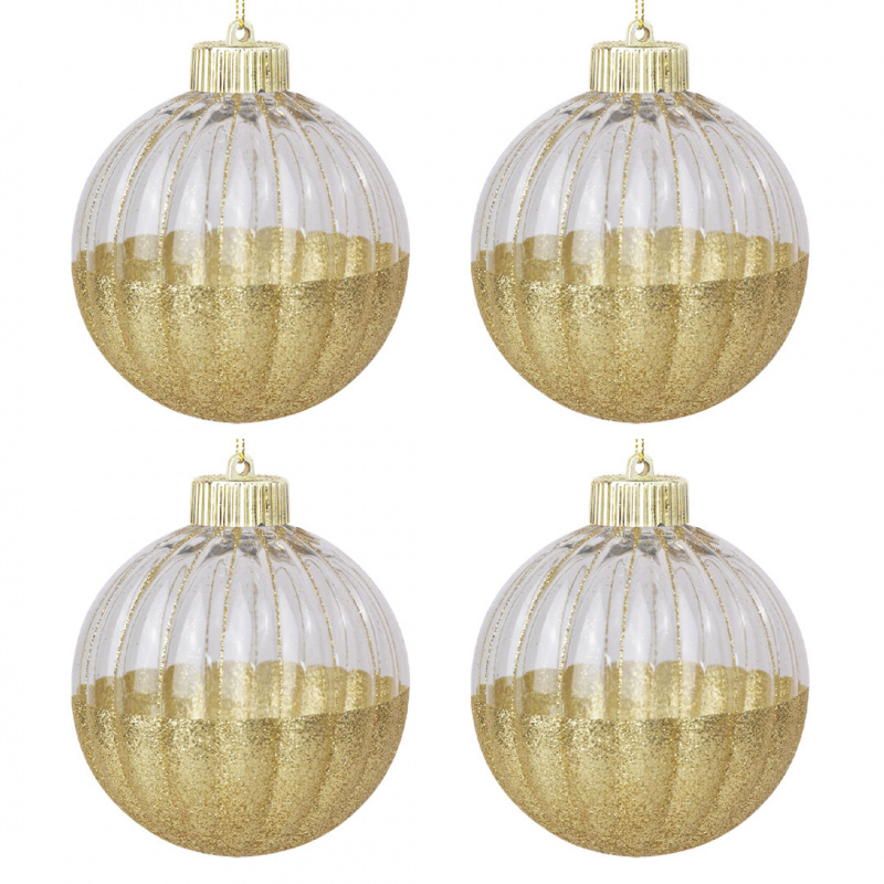 Heim Brim Glass Decorative Christmas Ball 10cm