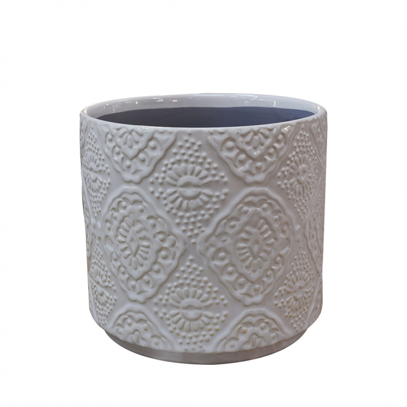 Heim Davos White Plant Pot