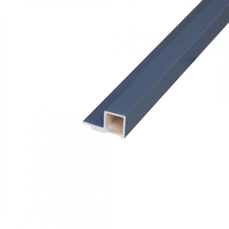 P.Tech Indoor Laminated WPC Corner Trim Dark Grey
