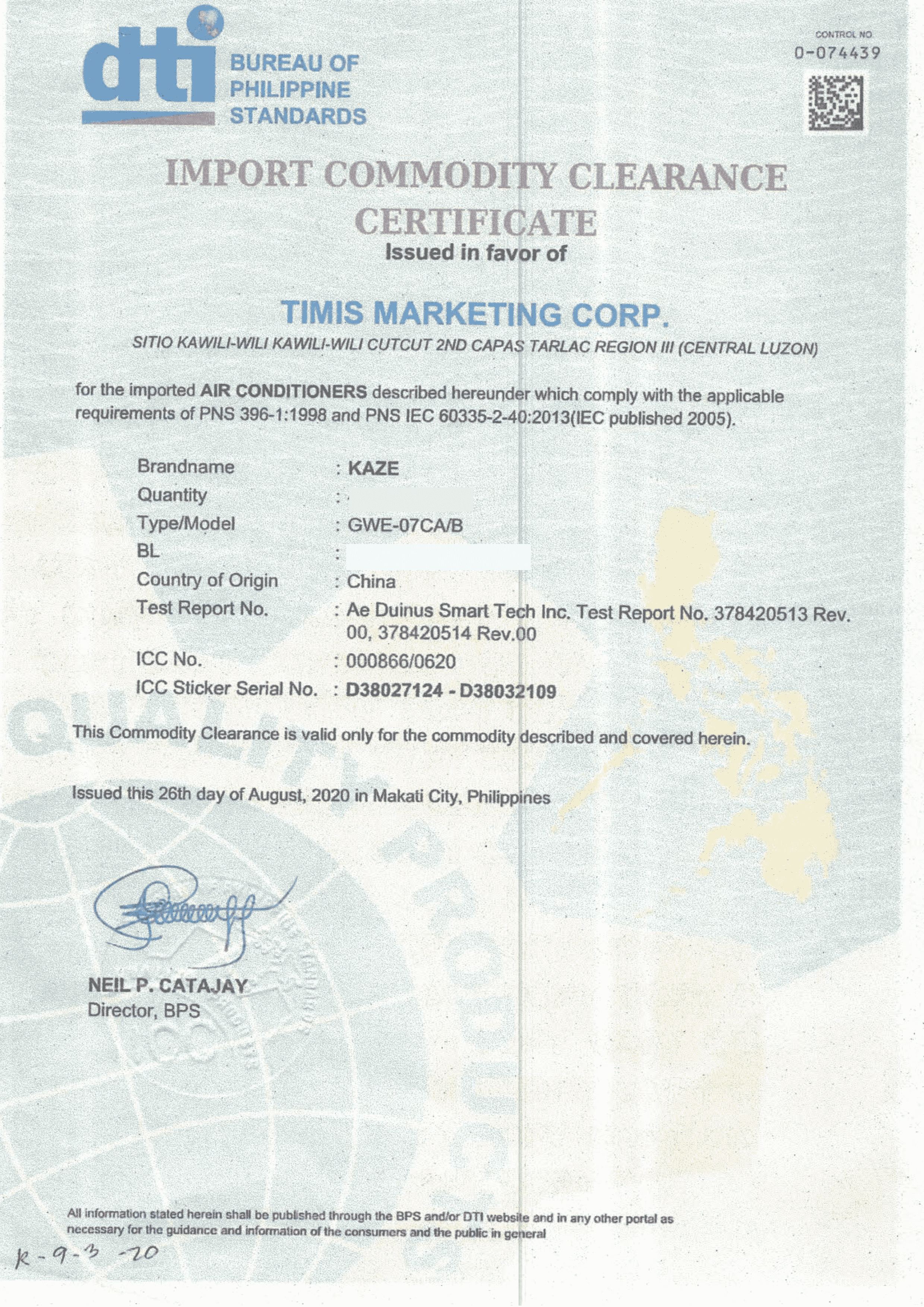 Kaze 0.75hp Electronic Window Type Aircon